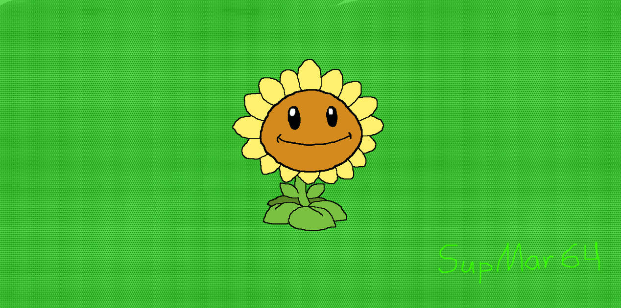 PvZ Sunflower by SupMar64 on DeviantArt