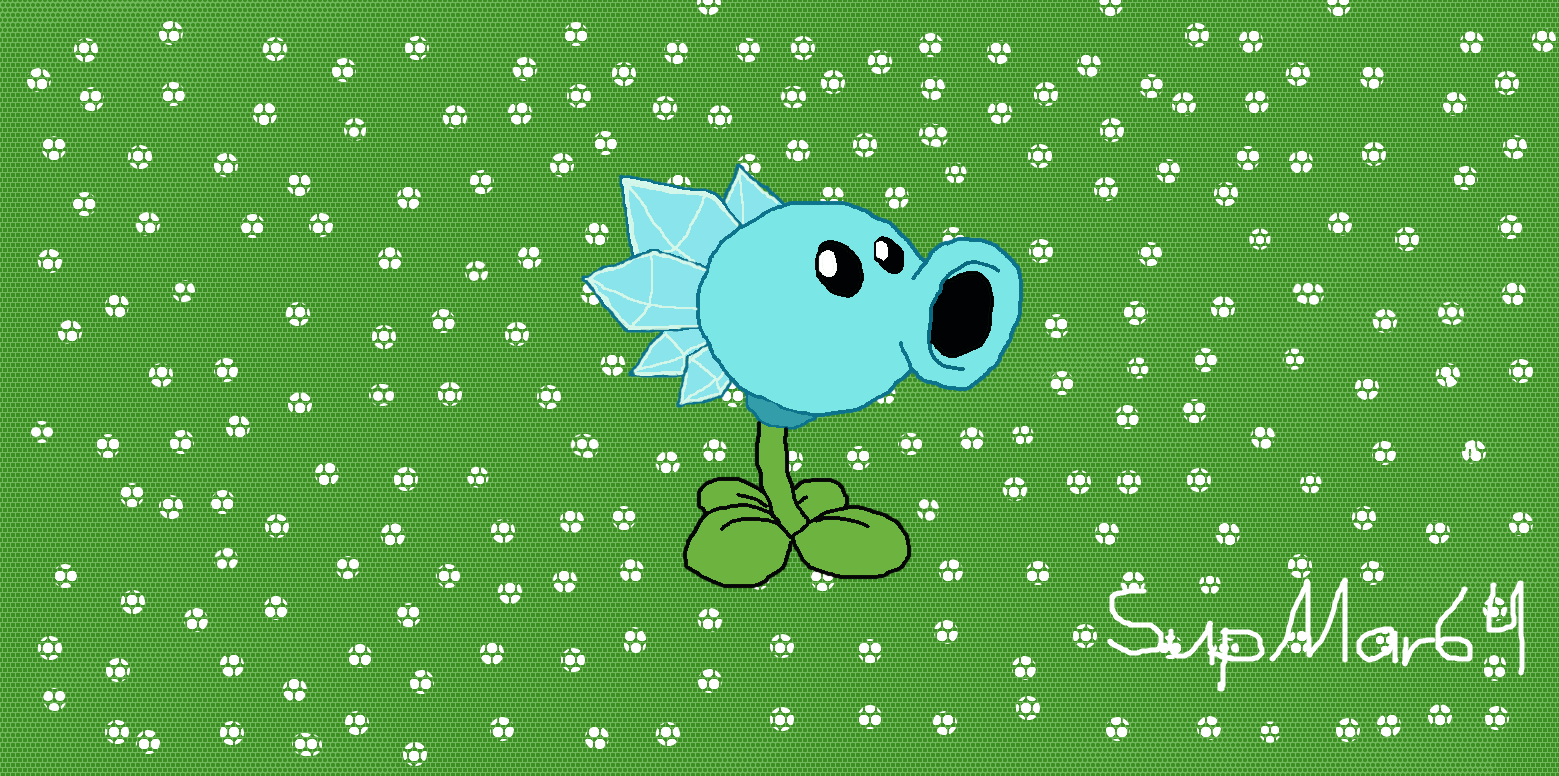 PvZ Snow Pea by SupMar64 on DeviantArt