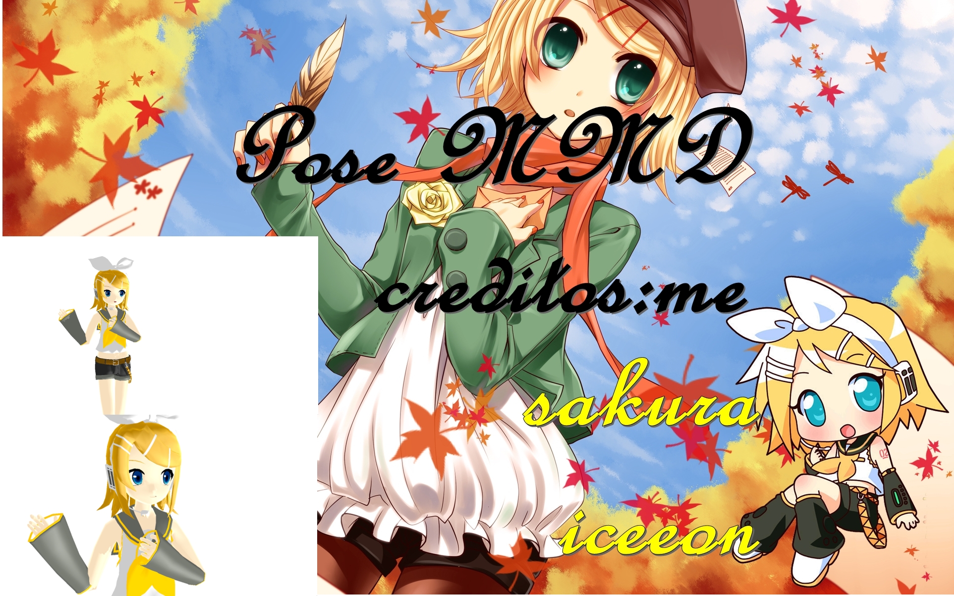 Pose Rin mmd by SakuraIceEon on DeviantArt