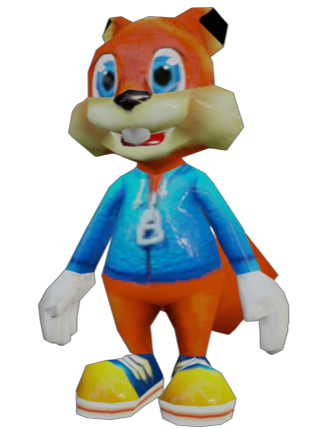 N64 Conker The Squirrel (Blender DL) V1.0.0 by 8bitdarkart on DeviantArt