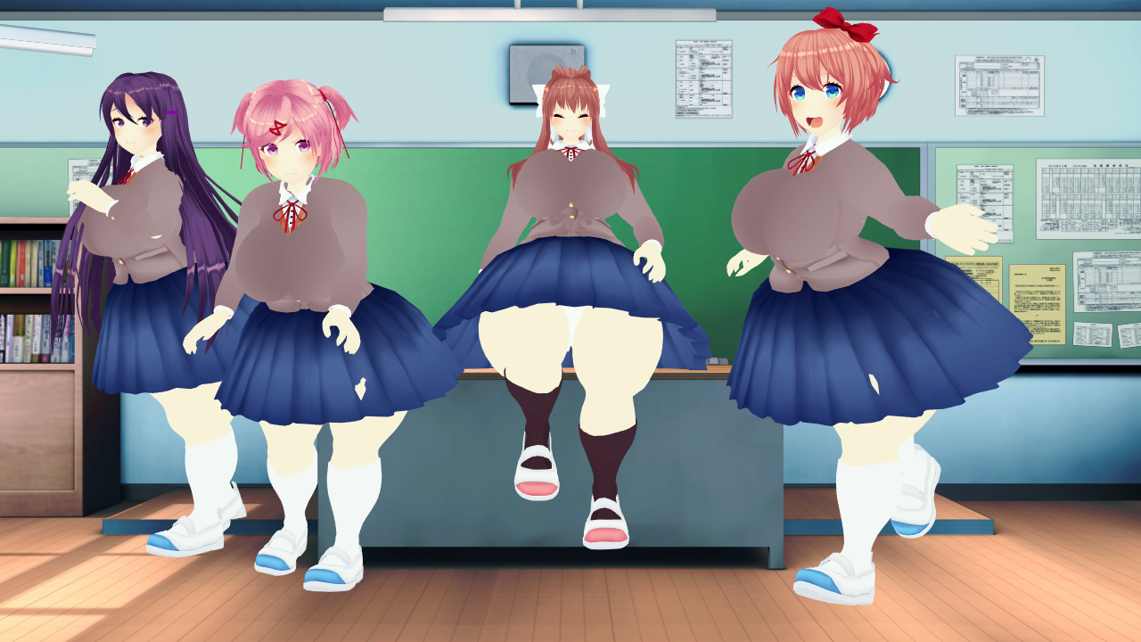 DDLC KM Model Pack (MMD/FBX Download) by 8bitdarkart on DeviantArt