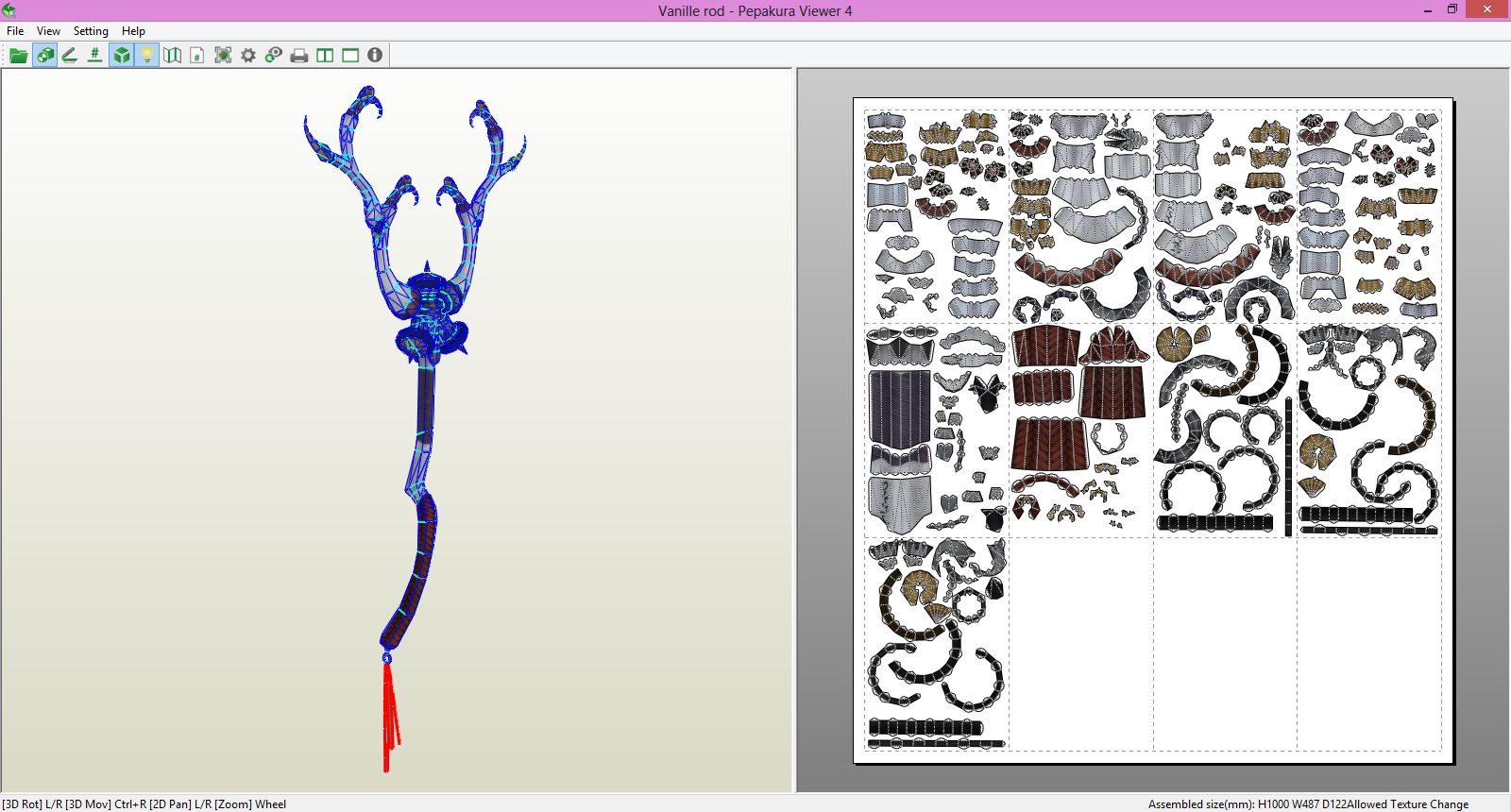 Vanille's weapon pepakura by KittyInHiding on DeviantArt