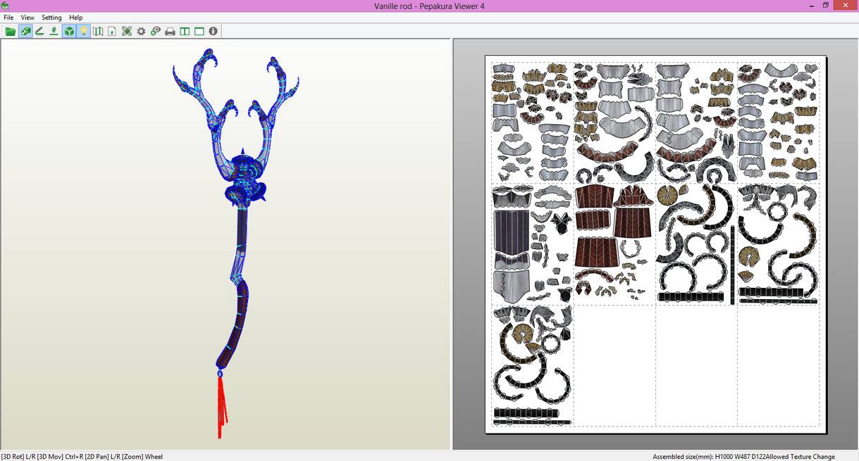 Vanille's weapon pepakura by KittyInHiding on DeviantArt