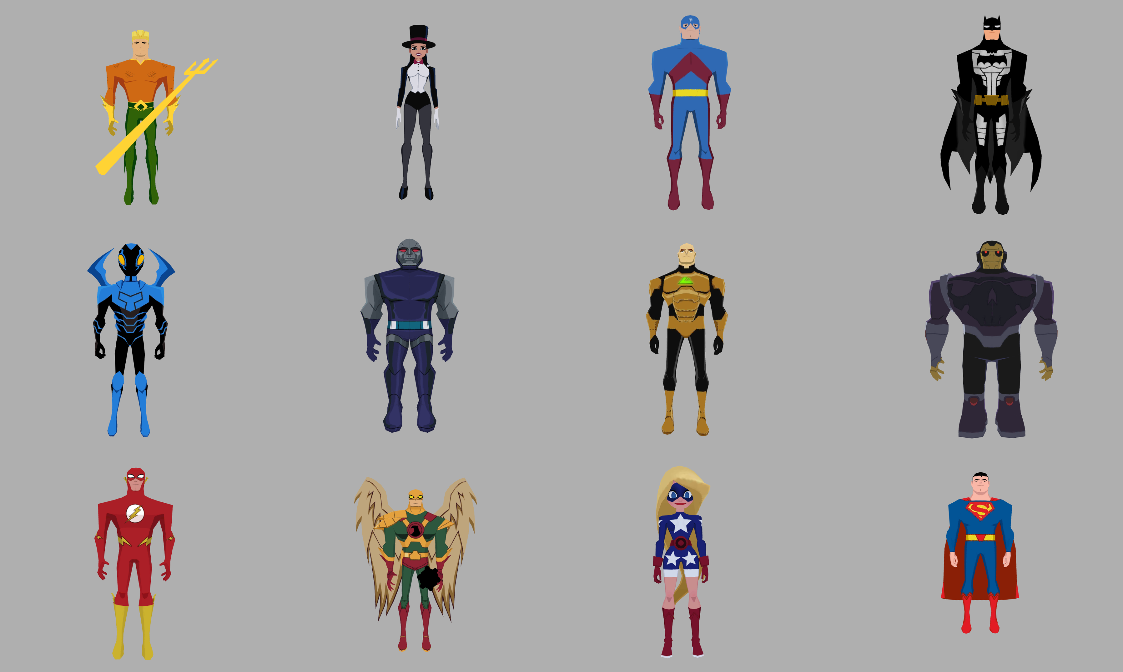 Justice League Action Model Sheets Batman Render 1