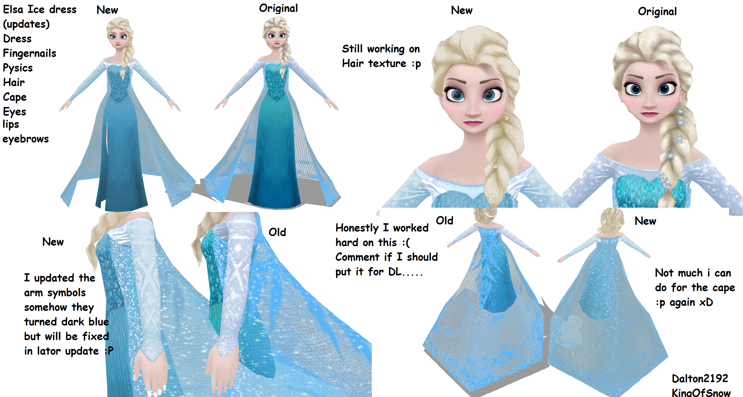 ELSA FREE FALL MODEL DOWNLOAD!!!!!!!!!!!!!!!!!!!!! by wfheejf on DeviantArt
