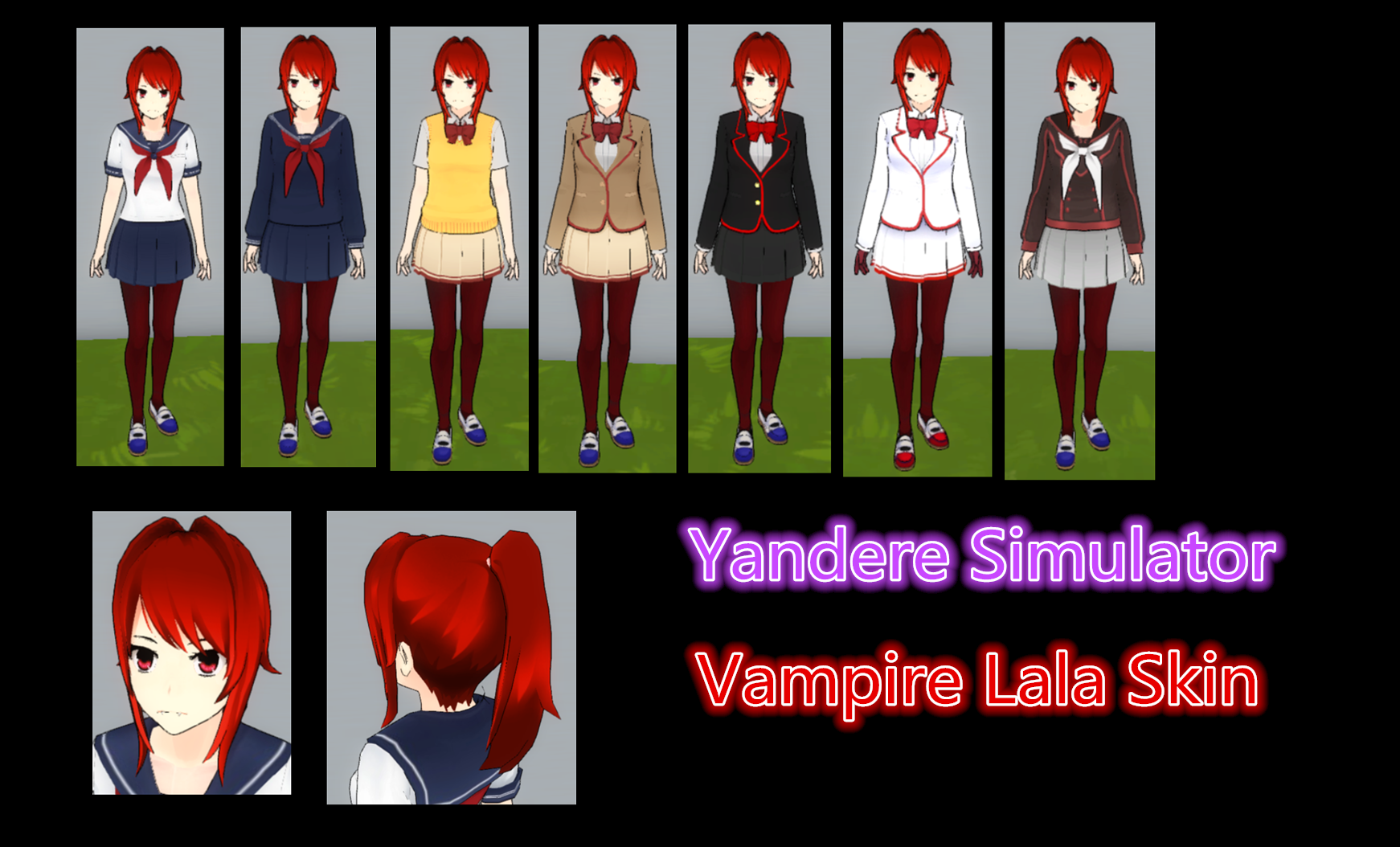 Yandere Simulator - Vampire Lala Skin by LiliLalam on DeviantArt