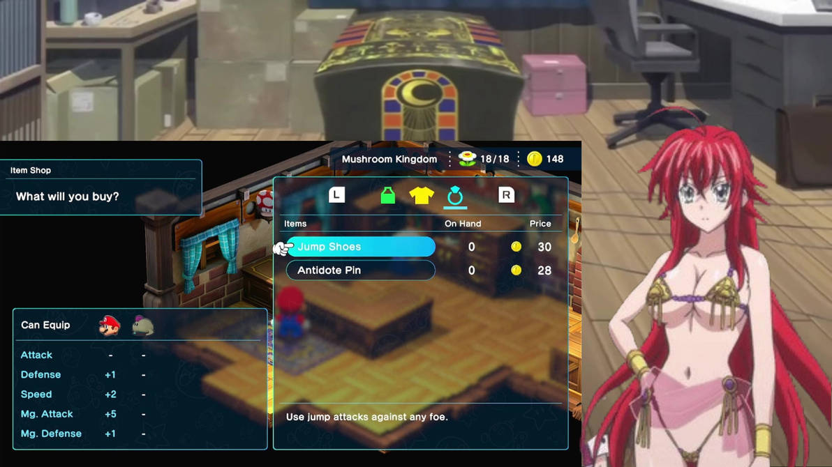 Belly Dancer Rias Plays Super Mario RPG - Ch 4-1 by Zensohen on DeviantArt