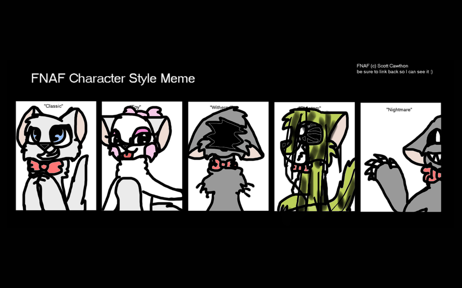 Fnaf Styles by Goatdeez on DeviantArt