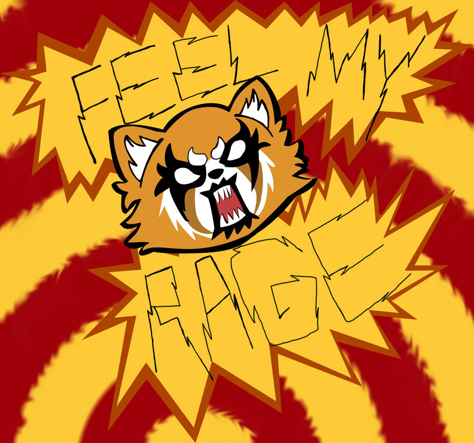 Aggretsuko feel my rage by theshypegasister on DeviantArt