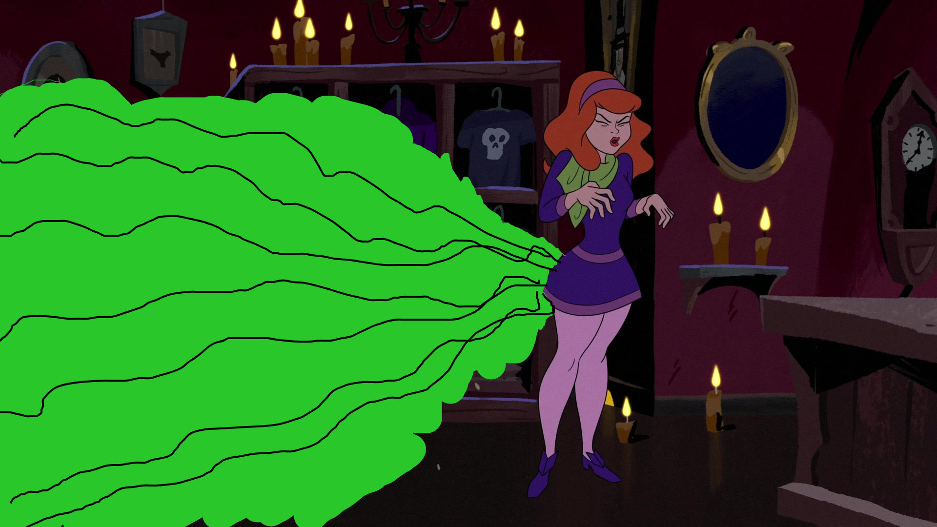 Daphne farting by 7kr on DeviantArt