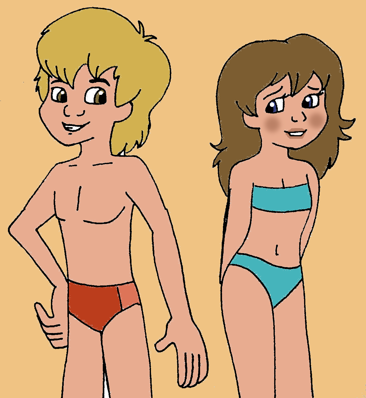 Cody and Penny beach vector by KHWarrior on DeviantArt