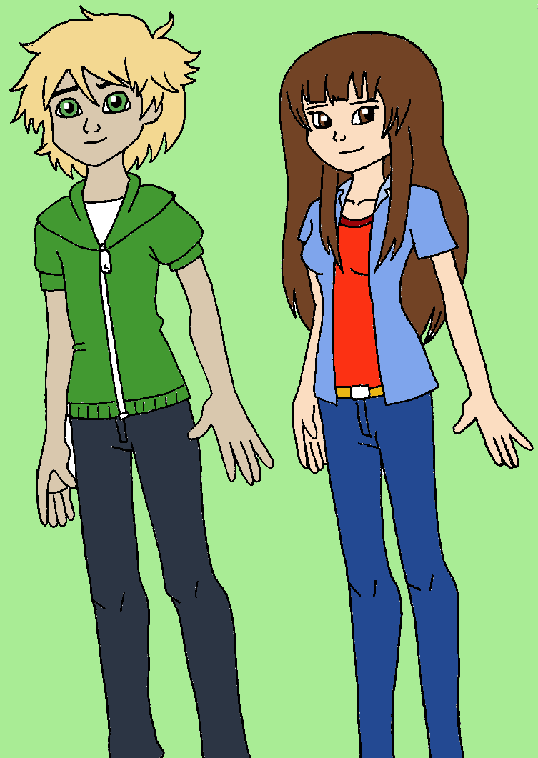 Lloyd and Konoka (casual) by KHWarrior on DeviantArt