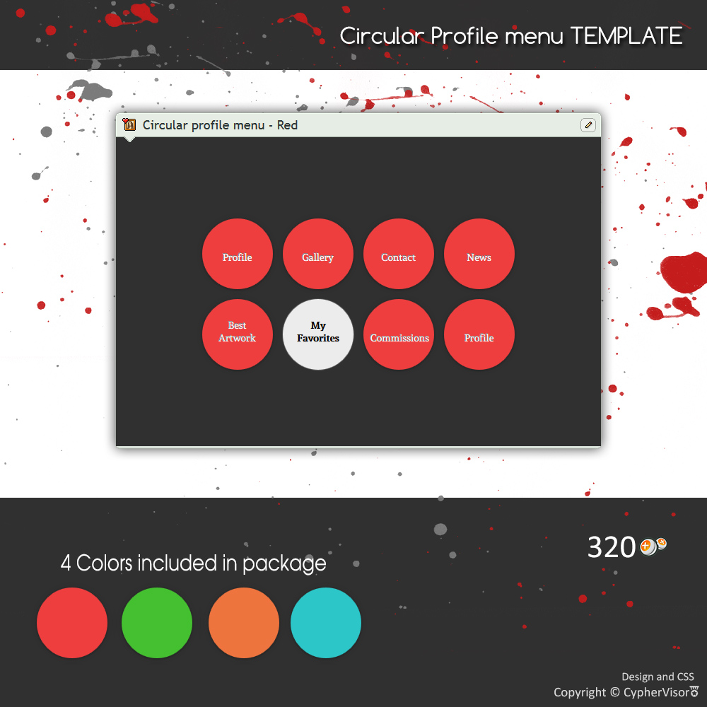Circular Profile Menu - Template by CypherVisor on DeviantArt