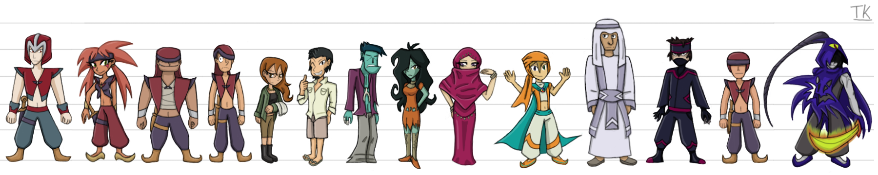 Shantae character height chart by Elleri1 on DeviantArt