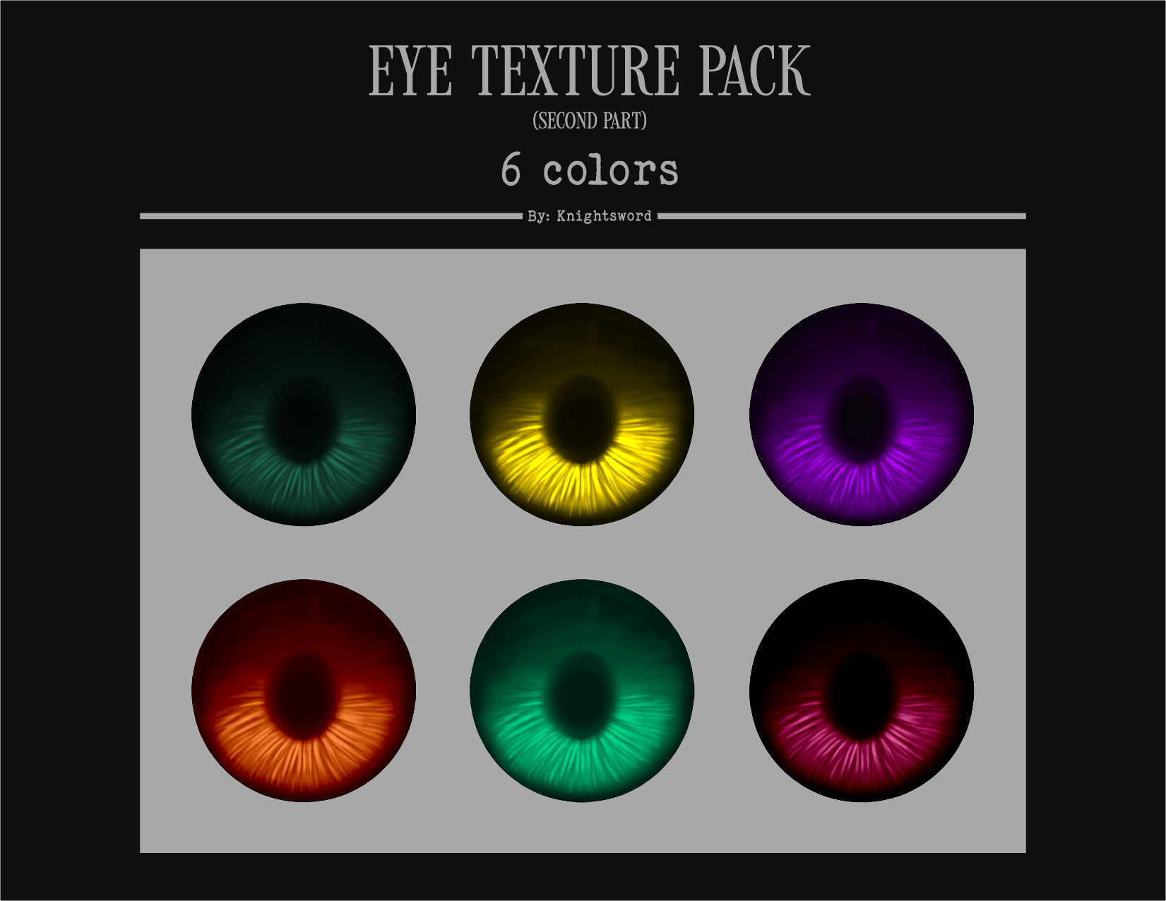 Eye Texture Second Pack by 74Kastinger on DeviantArt