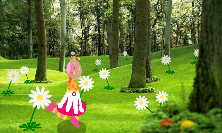 Upsy daisy dances with the daisies by ab6by on DeviantArt