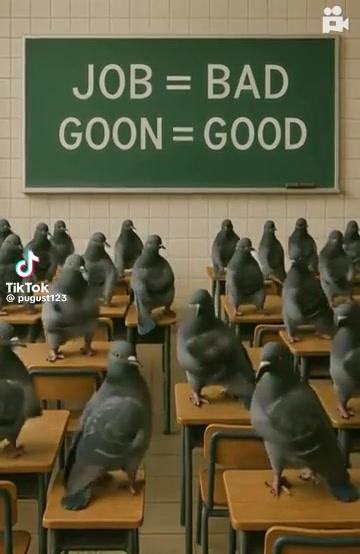 job = bad, goon = good by 20thWab on DeviantArt