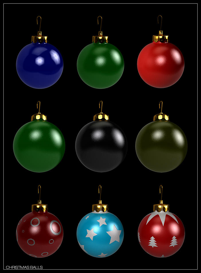 Christmas Balls pack 1 by zbyg on DeviantArt