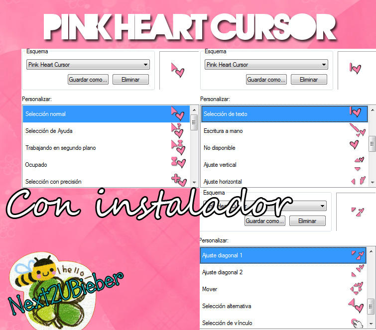 Pink Heart Cursor by Cursorsandmore on DeviantArt