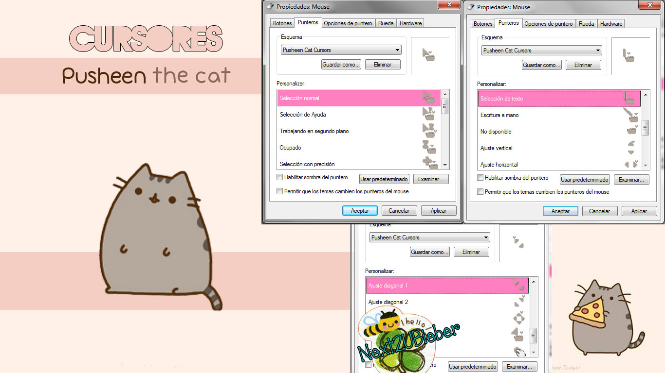 Pusheen The Cat Cursors by Cursorsandmore on DeviantArt