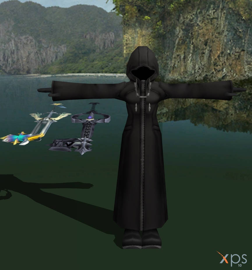 Roxas Cloaked for XNALara by LexaKiness on DeviantArt