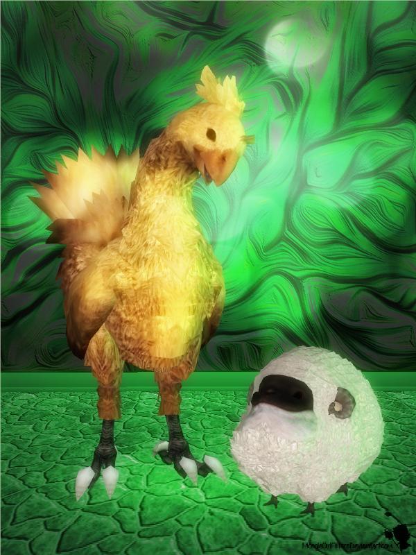 Chocobo and Sheep [XPS] by LexaKiness on DeviantArt