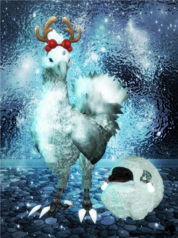 Chocobo and Sheep - Xmas [XPS] by LexaKiness on DeviantArt