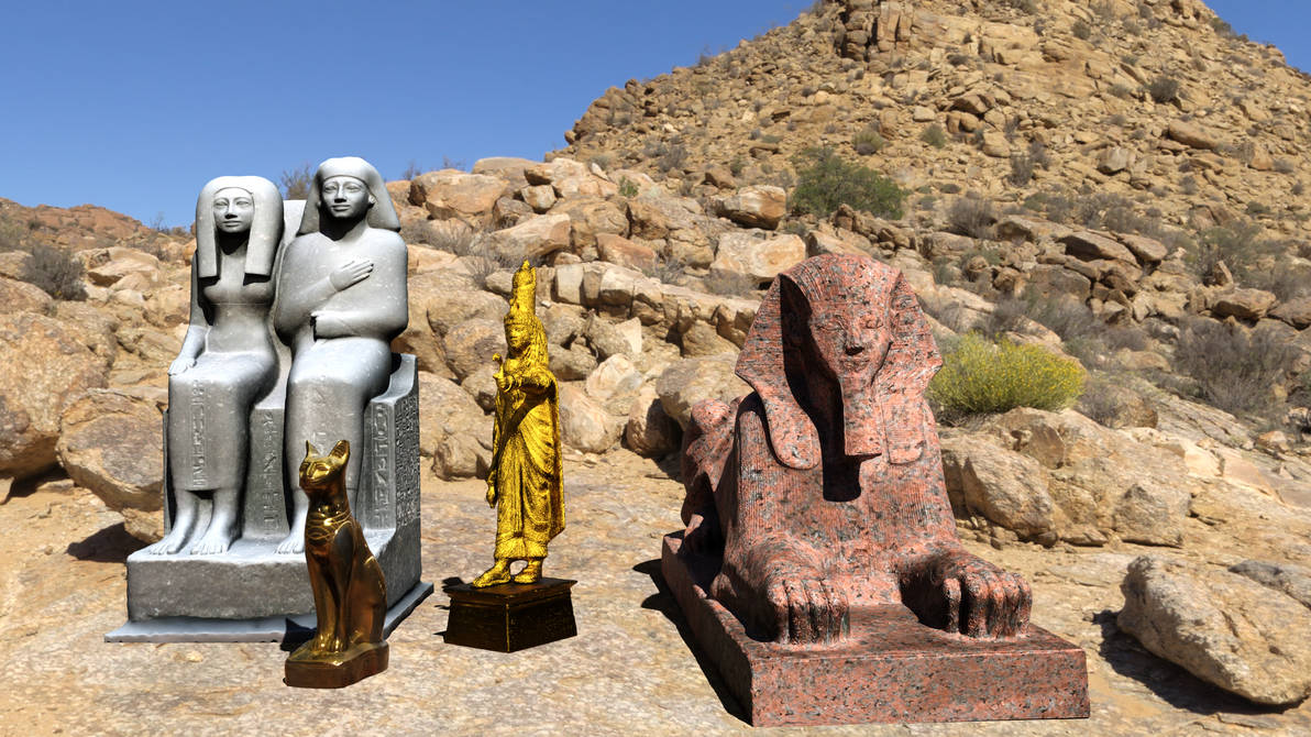 Egyptian Statue Props DAZ3D FREEBIE DL by SucculentFruit13 on DeviantArt