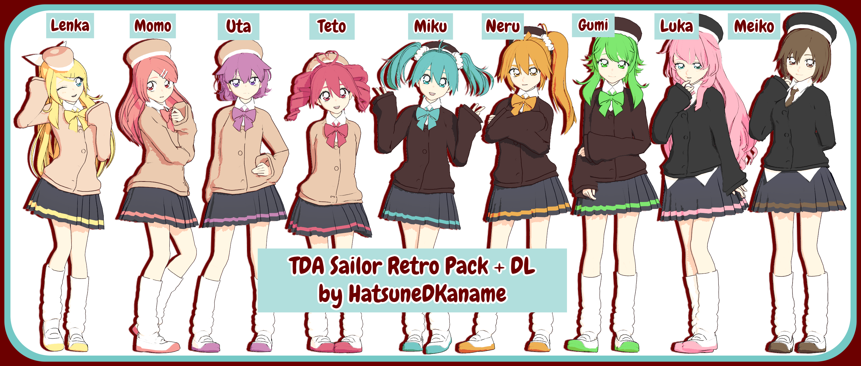 TDA Sailor Retro Model Pack + DL by HatsuneDKaname on DeviantArt