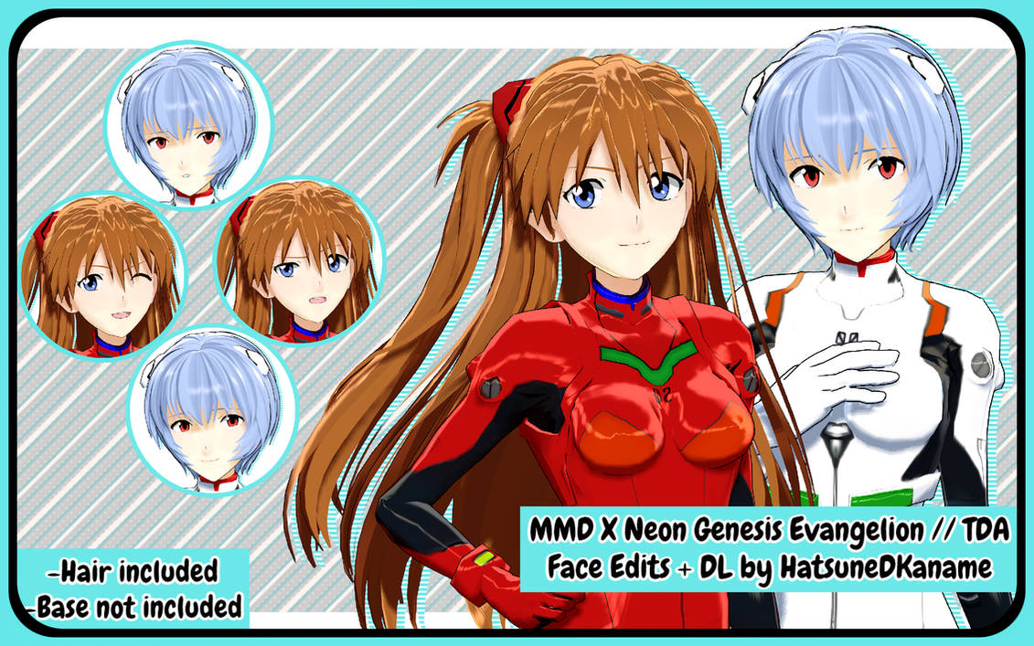 MMD X Evangelion // TDA Face Edits + DL by HatsuneDKaname on DeviantArt