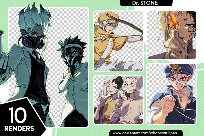 [Pack] Dr. STONE by xTheBestTulipan on DeviantArt