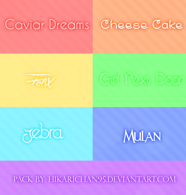 #1 Font Pack by Legilia on DeviantArt