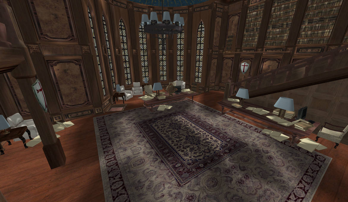 XPS - Tomb Raider 7 - Croft Manor (Library) by HenrysModels on DeviantArt