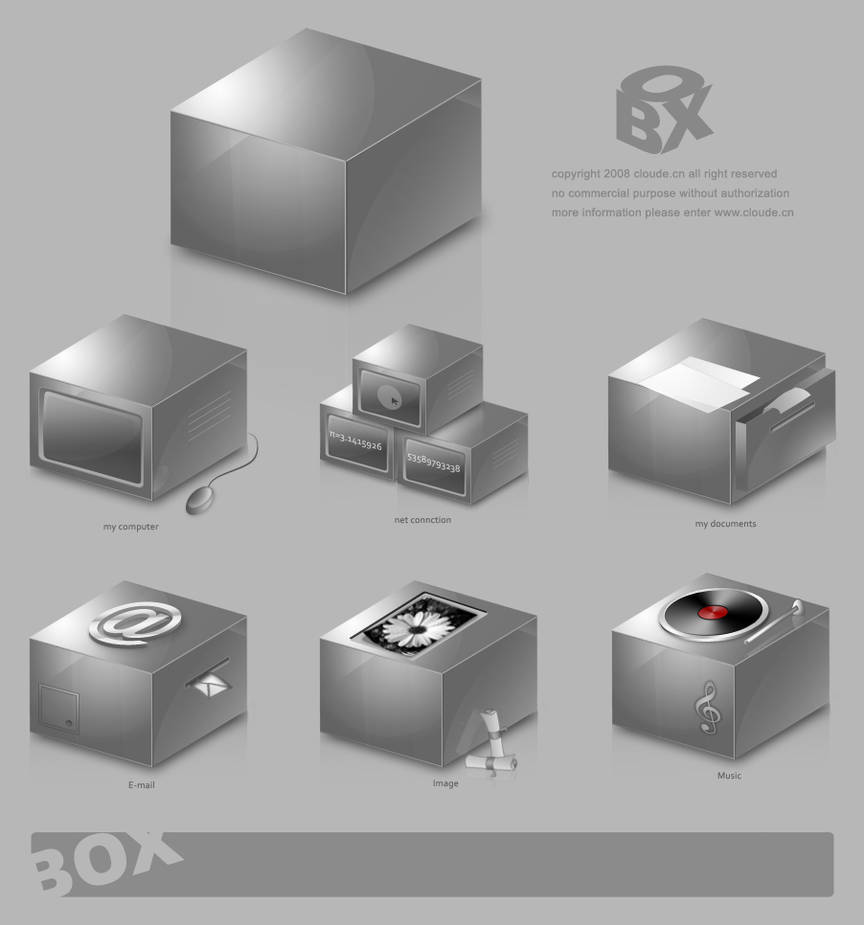 box icons by cloudewoo on DeviantArt