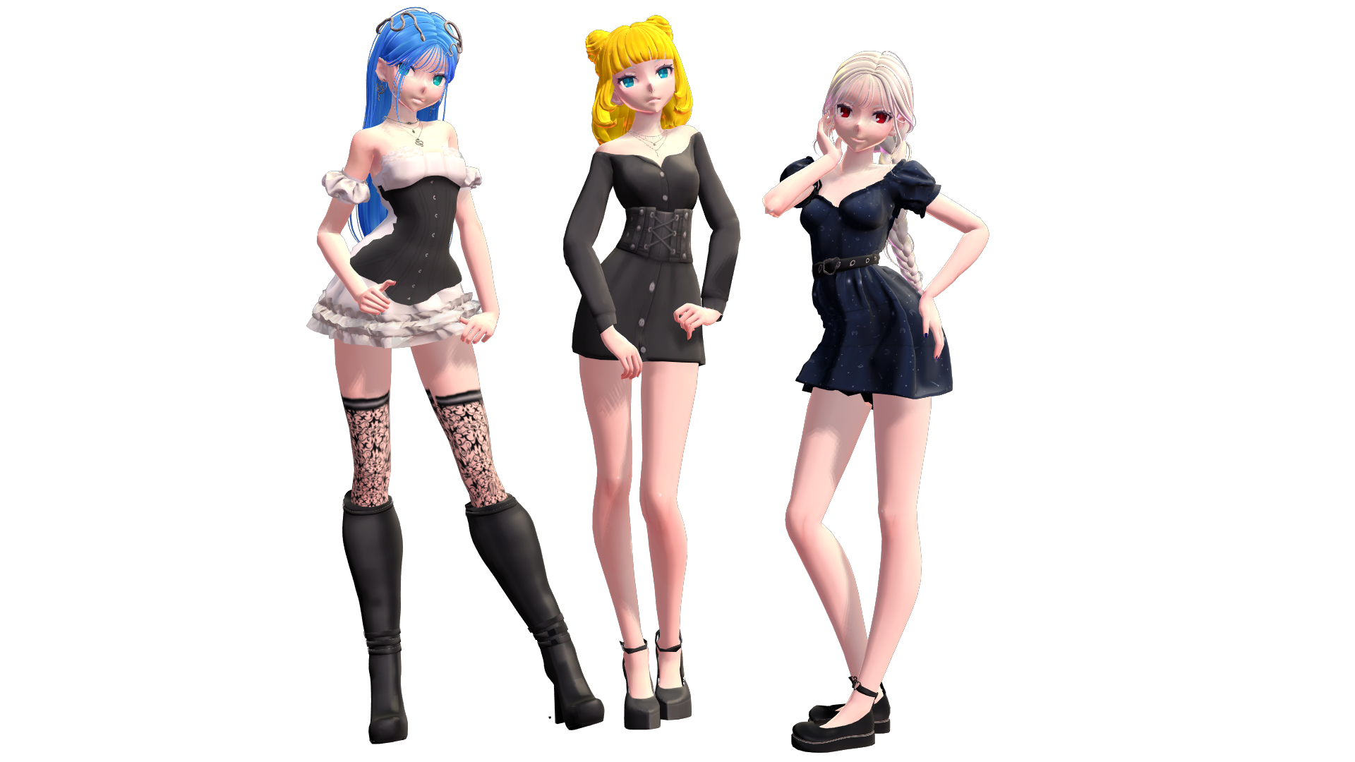[MMD] Dress Girls Model Pack #1 + DL by FilipinaNina on DeviantArt