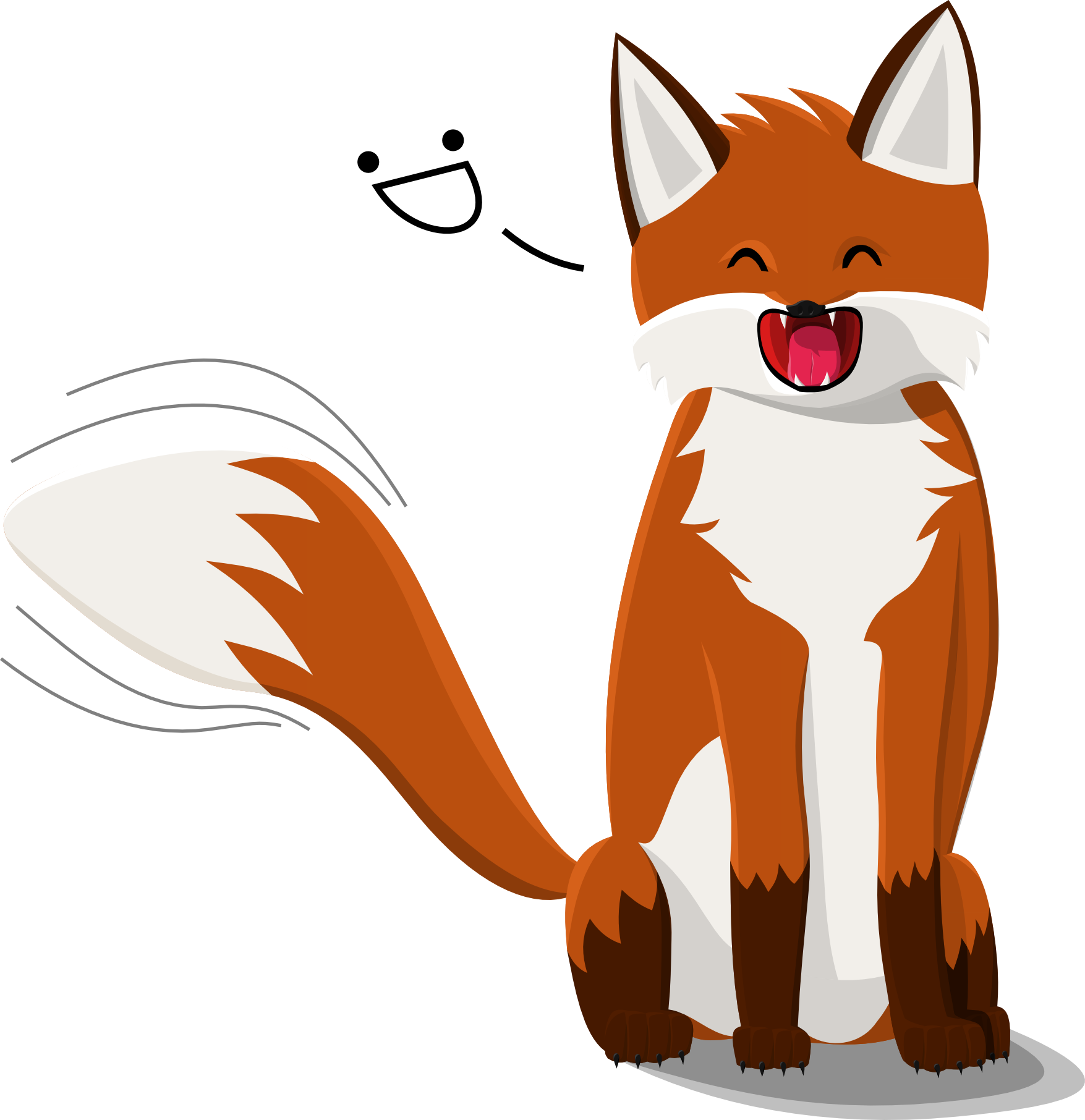 Happy Fox (with .svg) by digitalcircuit on DeviantArt