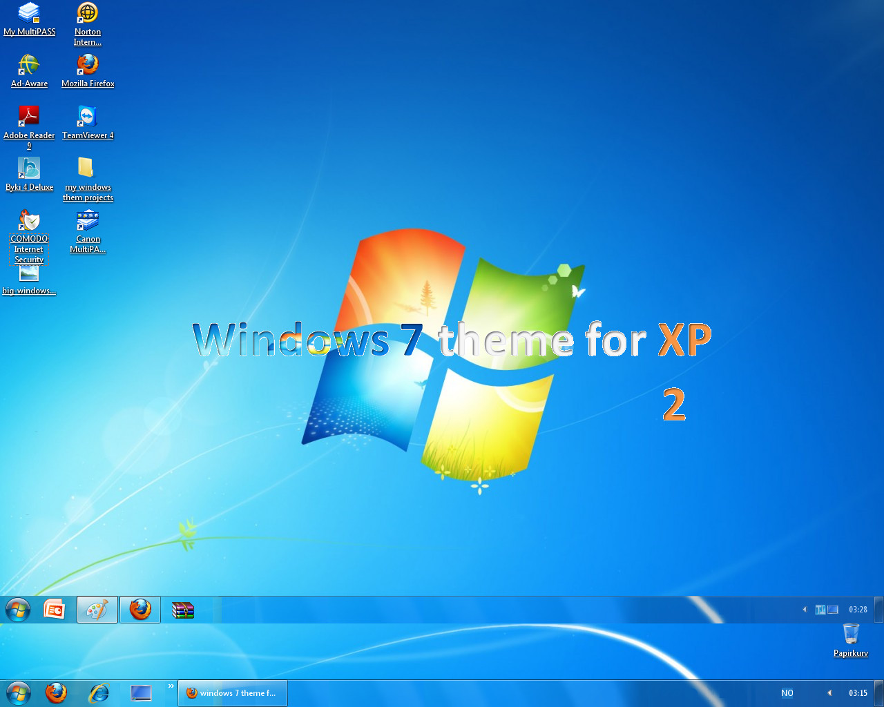 Windows 7 theme for xp v2 by Shelkadom on DeviantArt