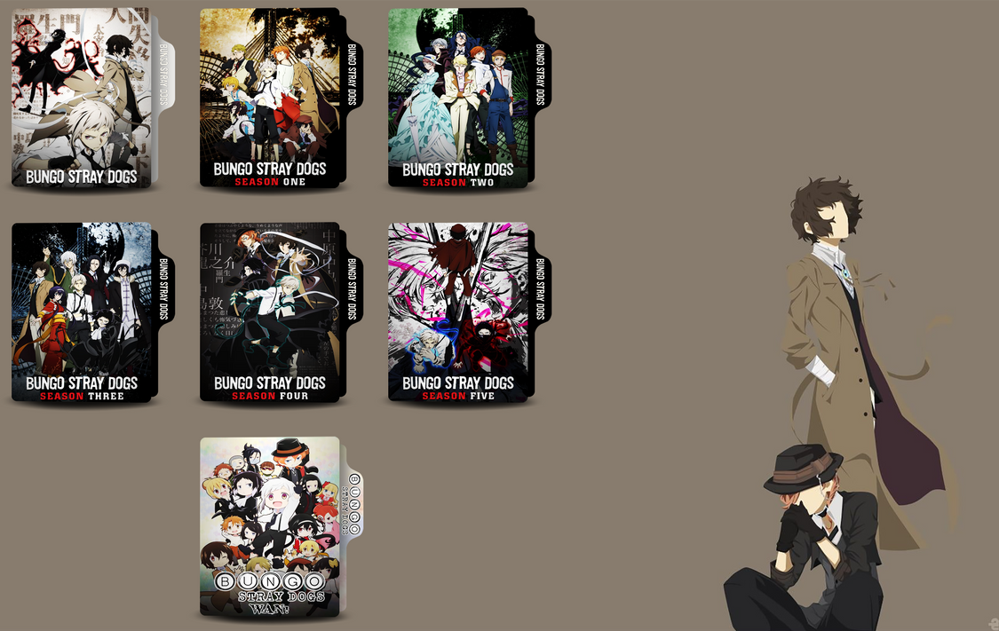Bungo Stray Dogs + Wan! Folder Icon by MamadNobarii on DeviantArt