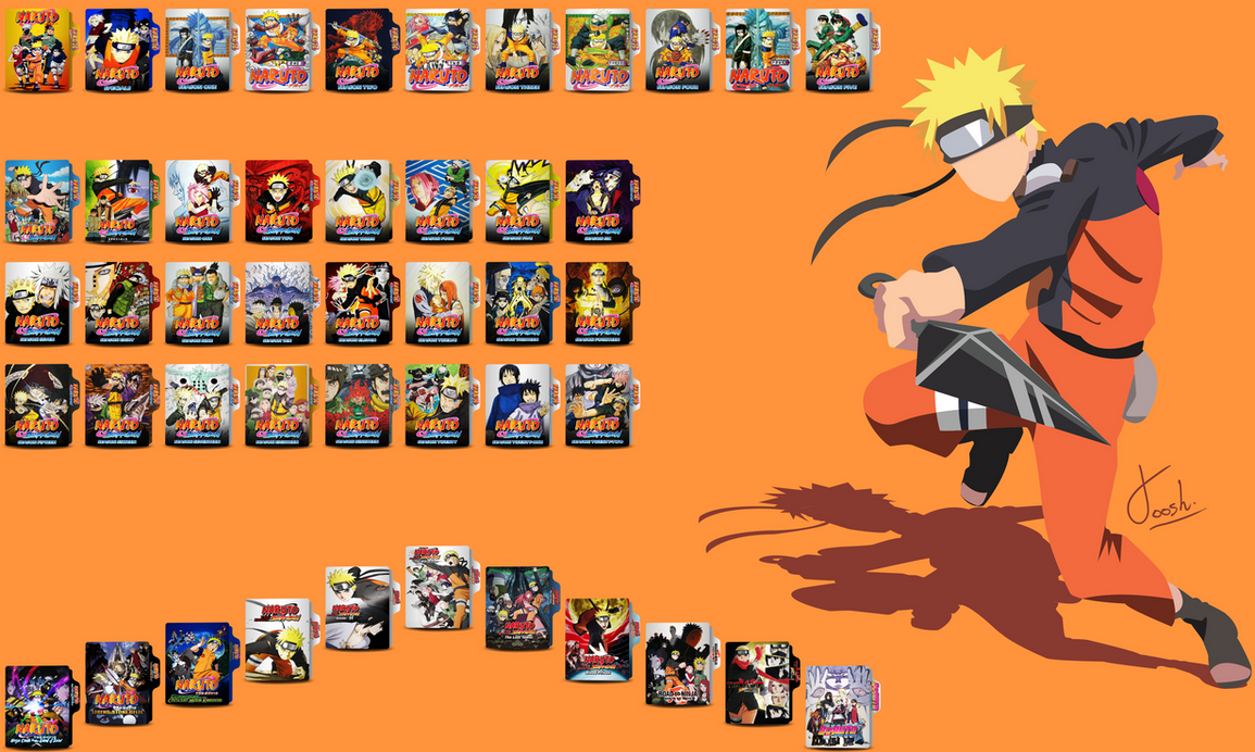 Naruto 2002 + Shippuden 2007 + Movies Folder Icon by genralhd on DeviantArt
