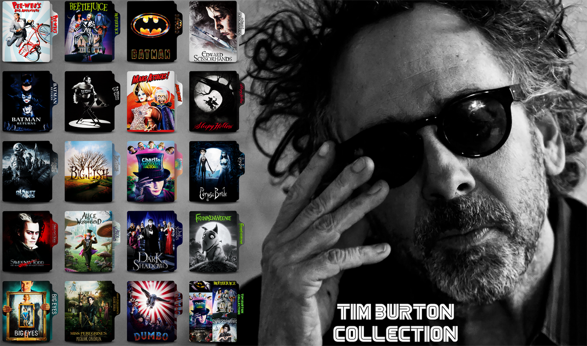 Tim Burton Collection Folder Icon by MamadNobarii on DeviantArt