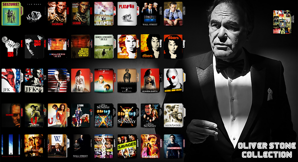 Oliver Stone Collection Folder Icon by MamadNobarii on DeviantArt