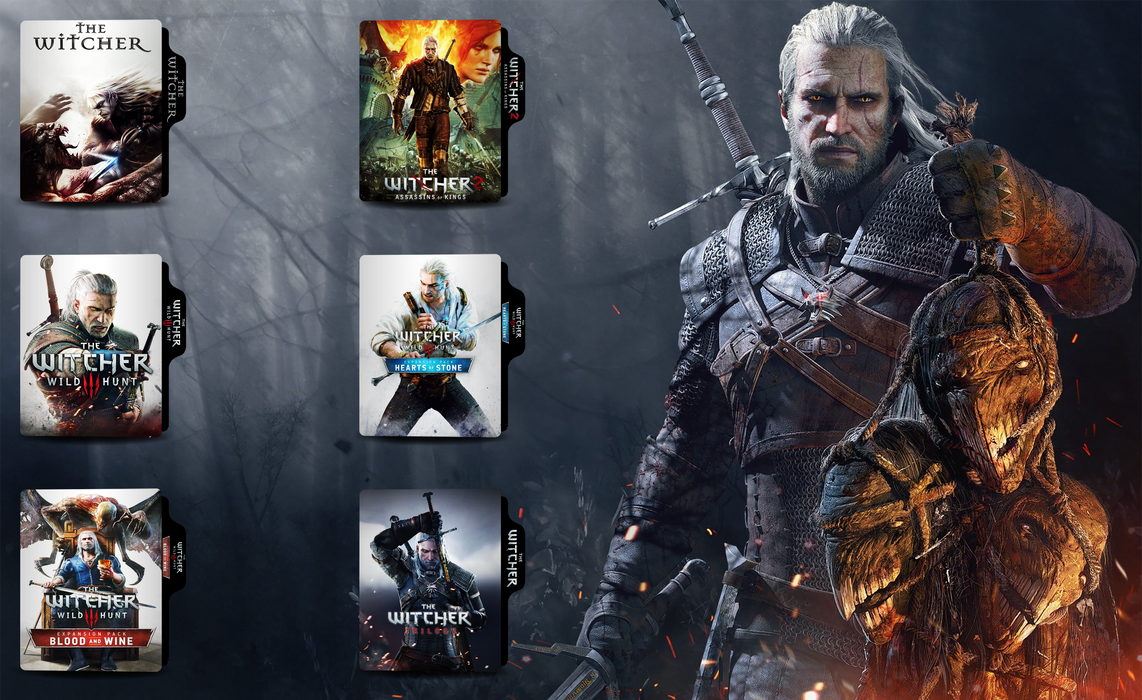The Witcher Game Collection Foldr Icon by MamadNobarii on DeviantArt