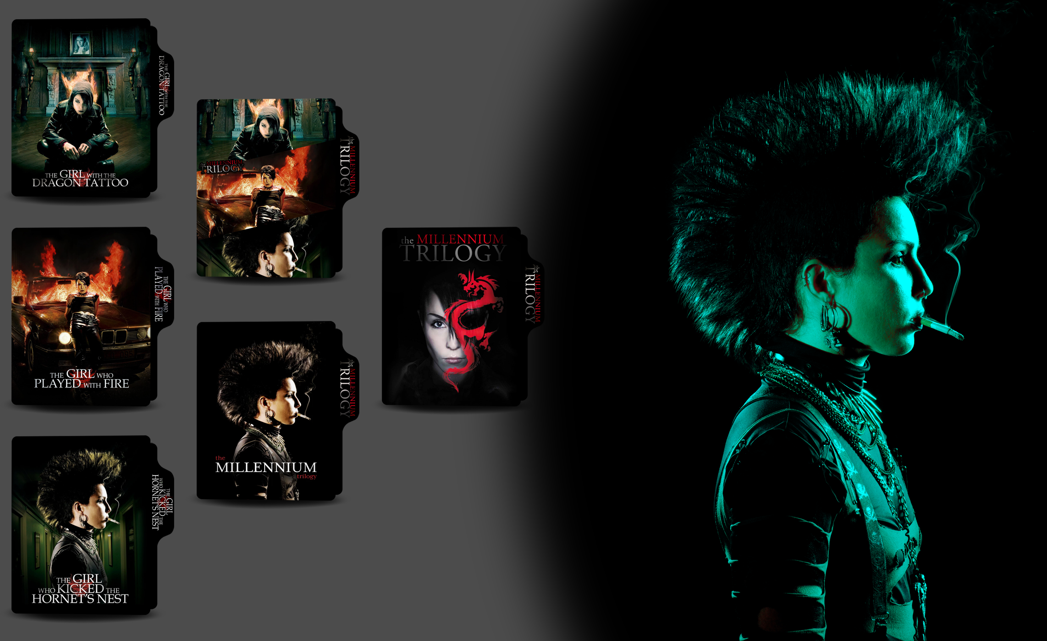 Millennium Trilogy Folder Icon by MamadNobarii on DeviantArt