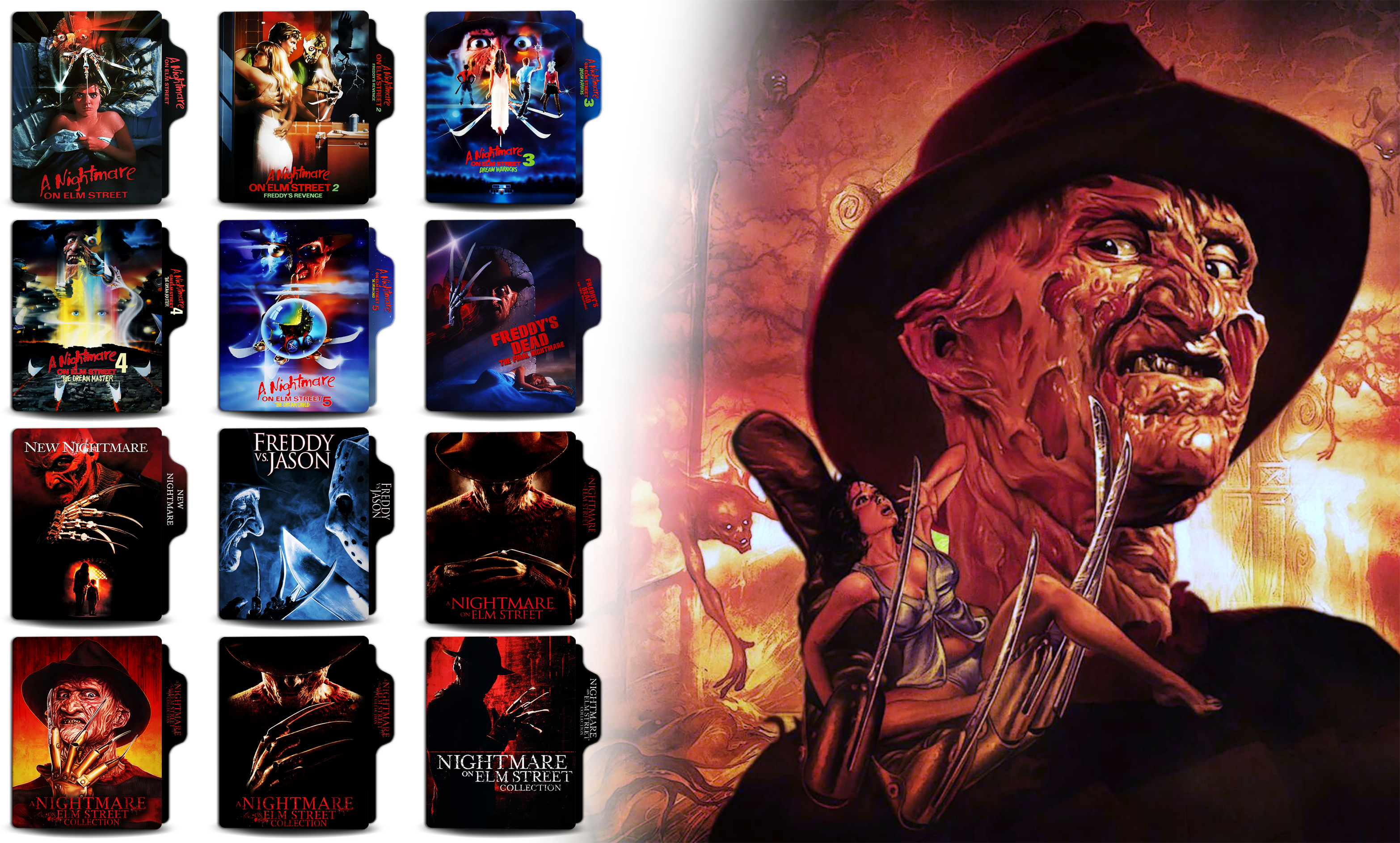 A Nightmare on Elm Street Collection Folder Icon by MamadNobarii on DeviantArt