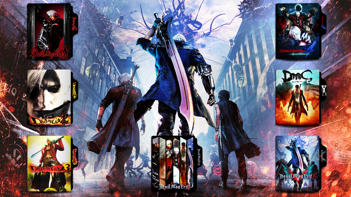 Devil May Cry (DMC) Game Collection Folder Icon by genralhd on DeviantArt