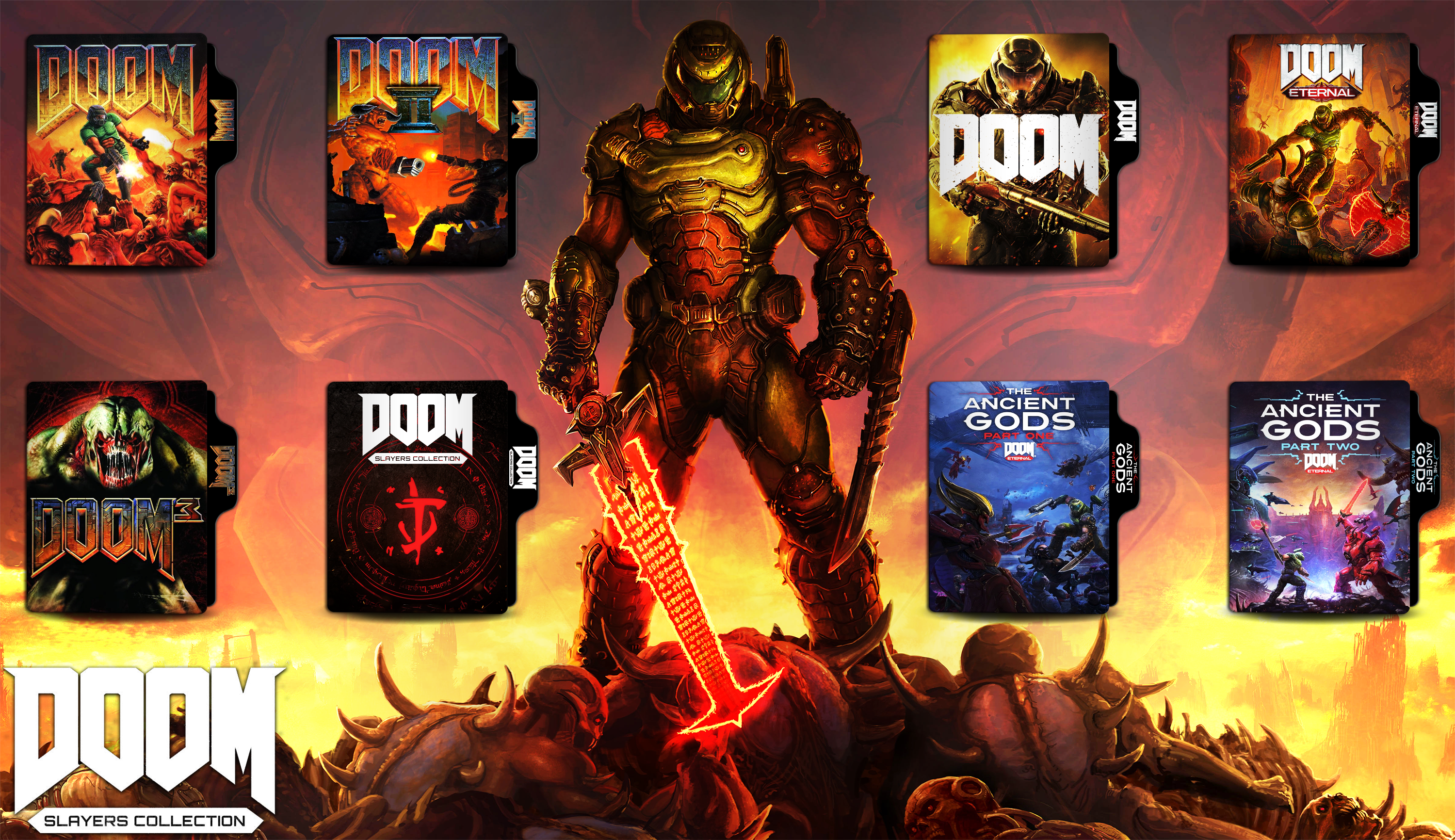 Doom Game Collection Folder Icon by genralhd on DeviantArt