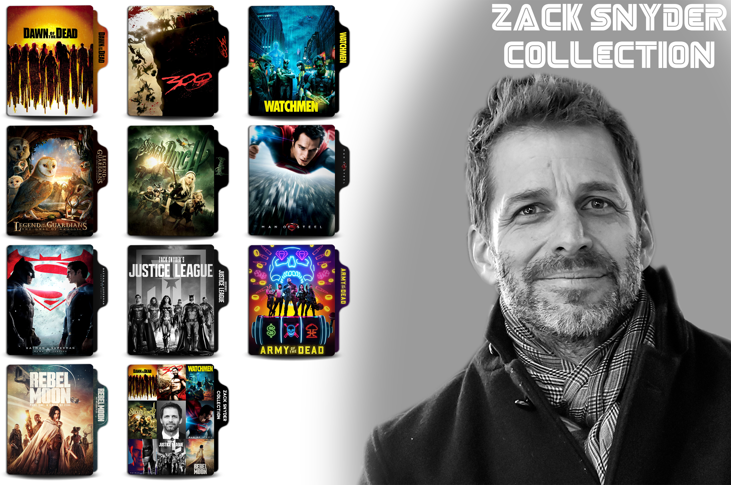 Zack Snyder Collection Folder Icon by MamadNobarii on DeviantArt