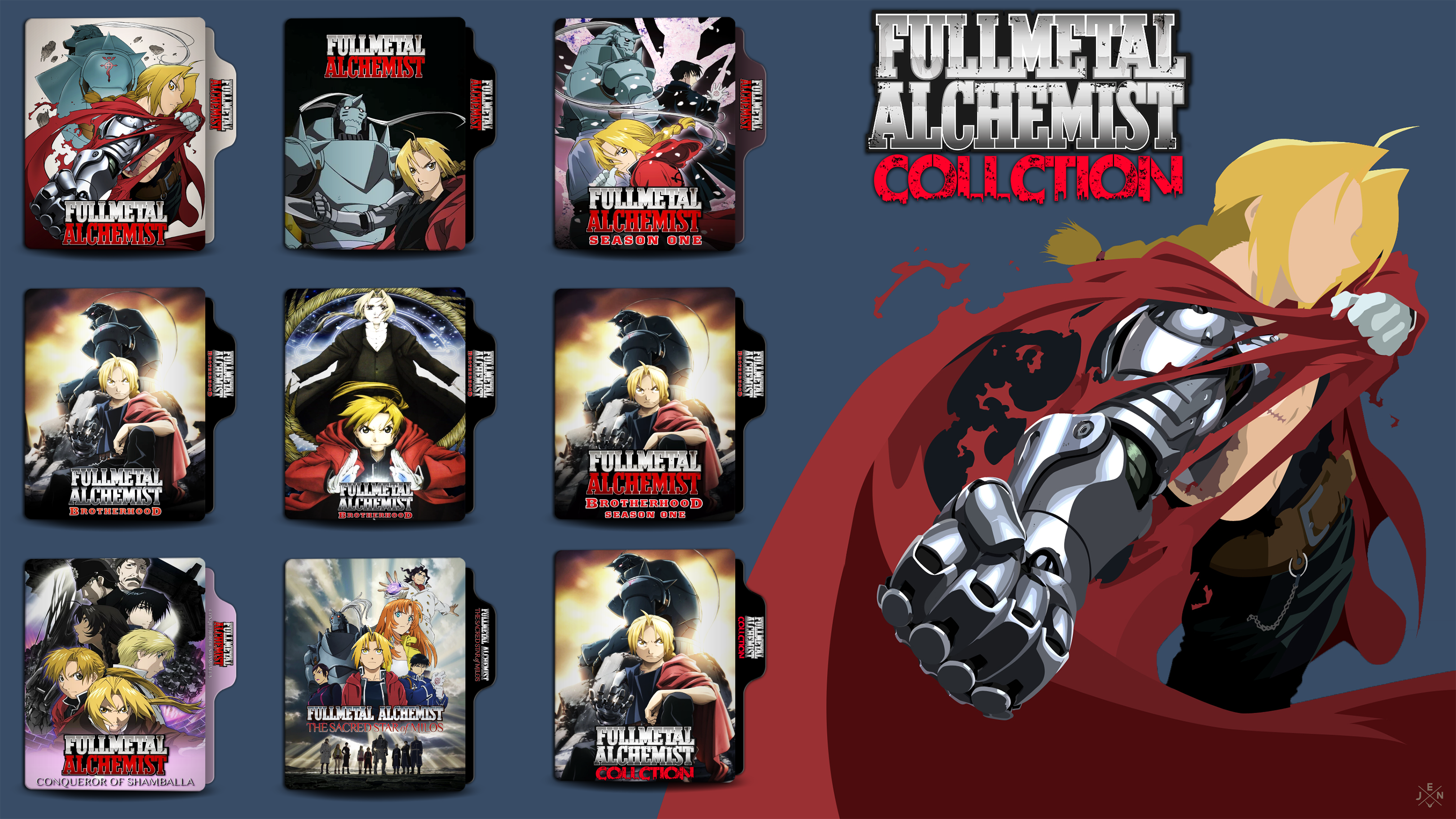 Fullmetal Alchemist Collection Folder Icon by MamadNobarii on DeviantArt