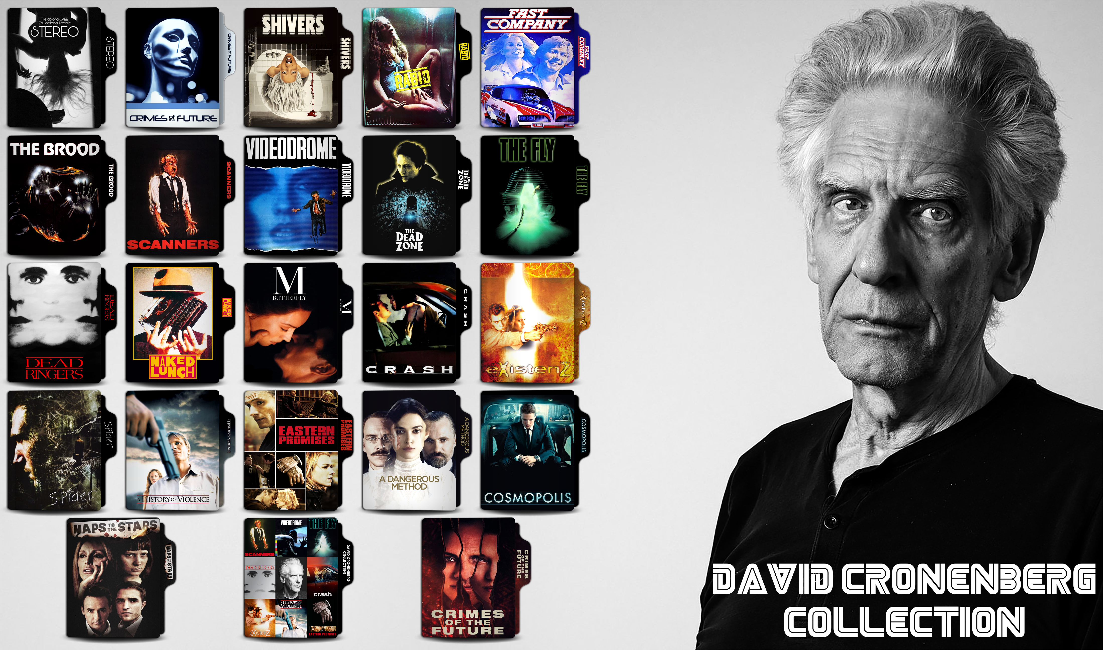 David Cronenberg Collection Folder Icon by MamadNobarii on DeviantArt