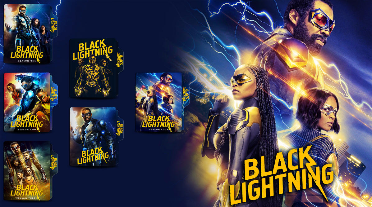Black Lightning (2018) Folder Icon by MamadNobarii on DeviantArt